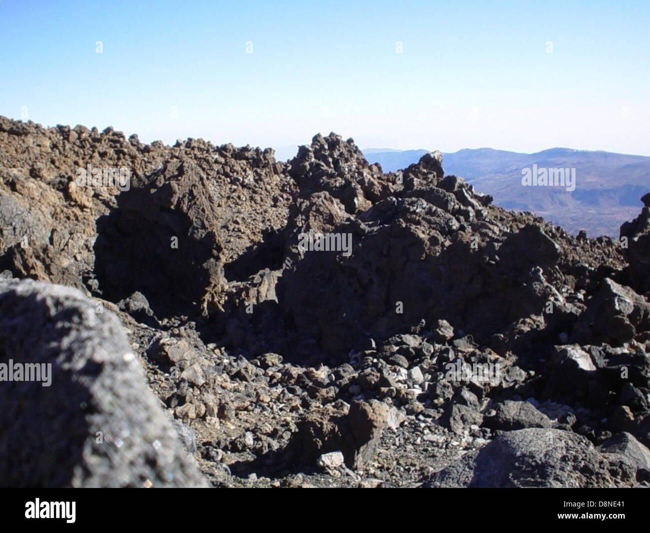 A collection of volcanic stones, formed from solidified lava, known for ...