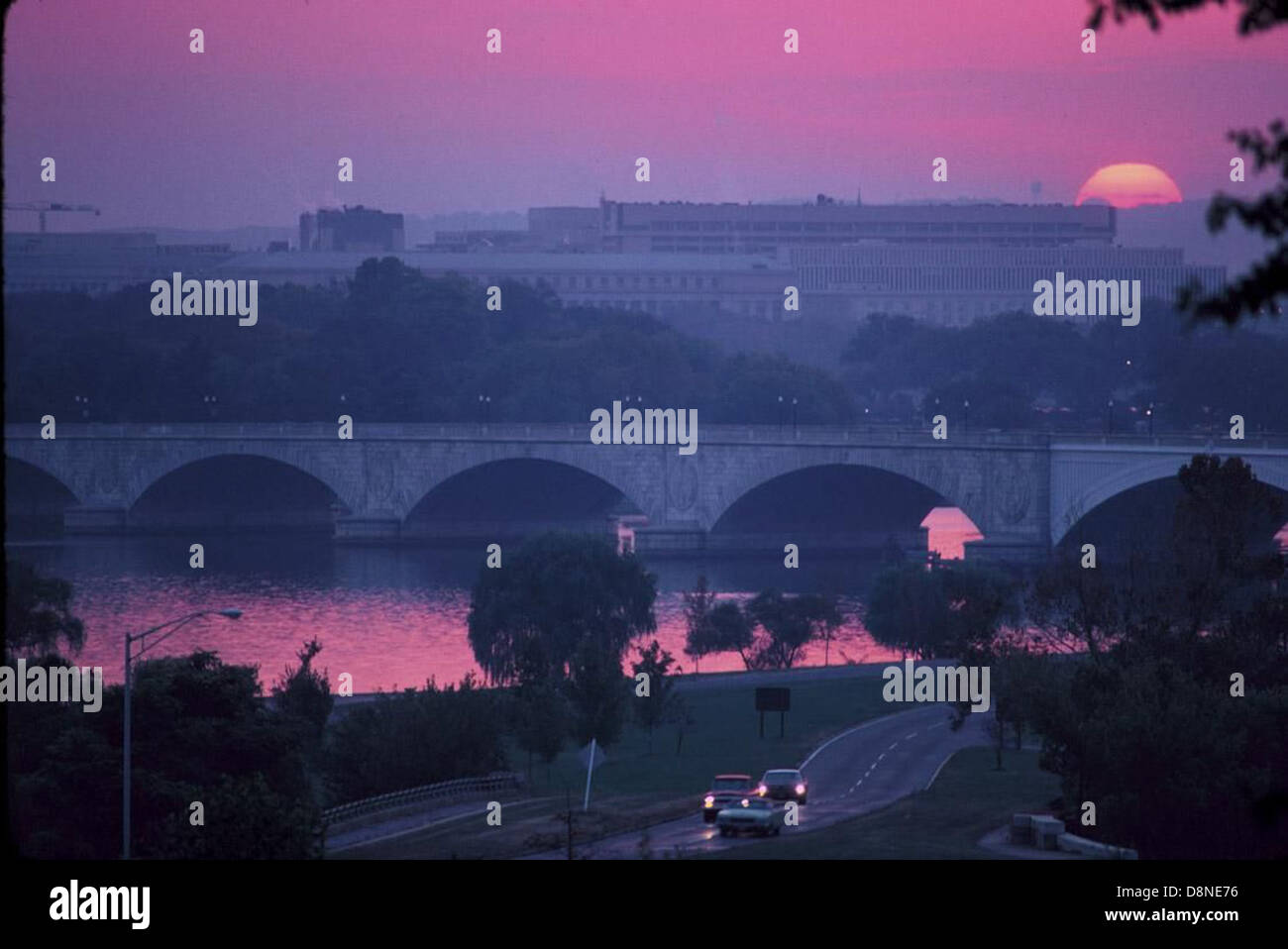 Washington DC city at sunset Stock Photo - Alamy