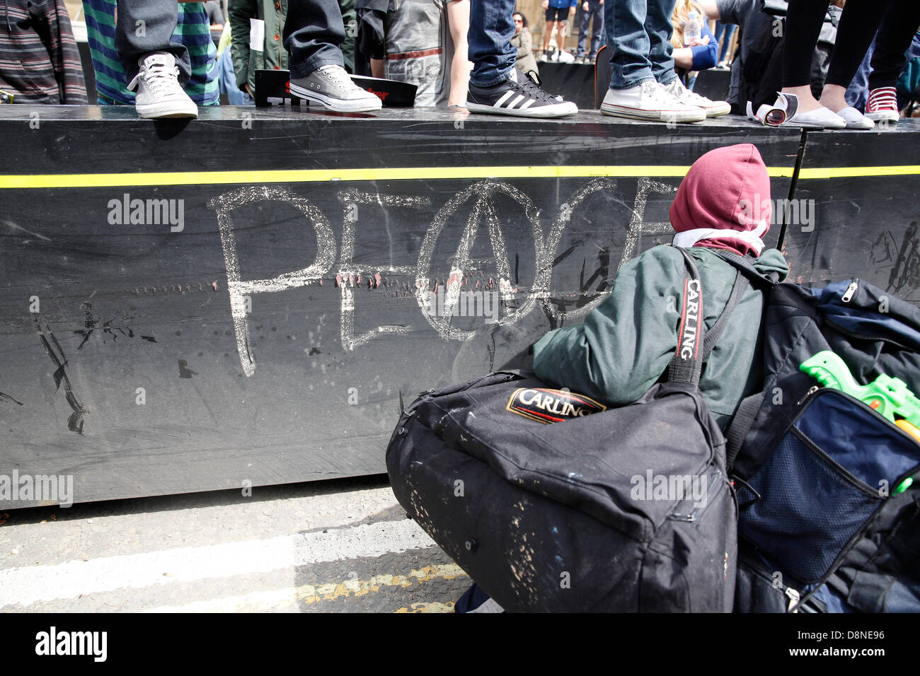 London, UK. 1st June 2013. Rally at Westminster against the BNP ...