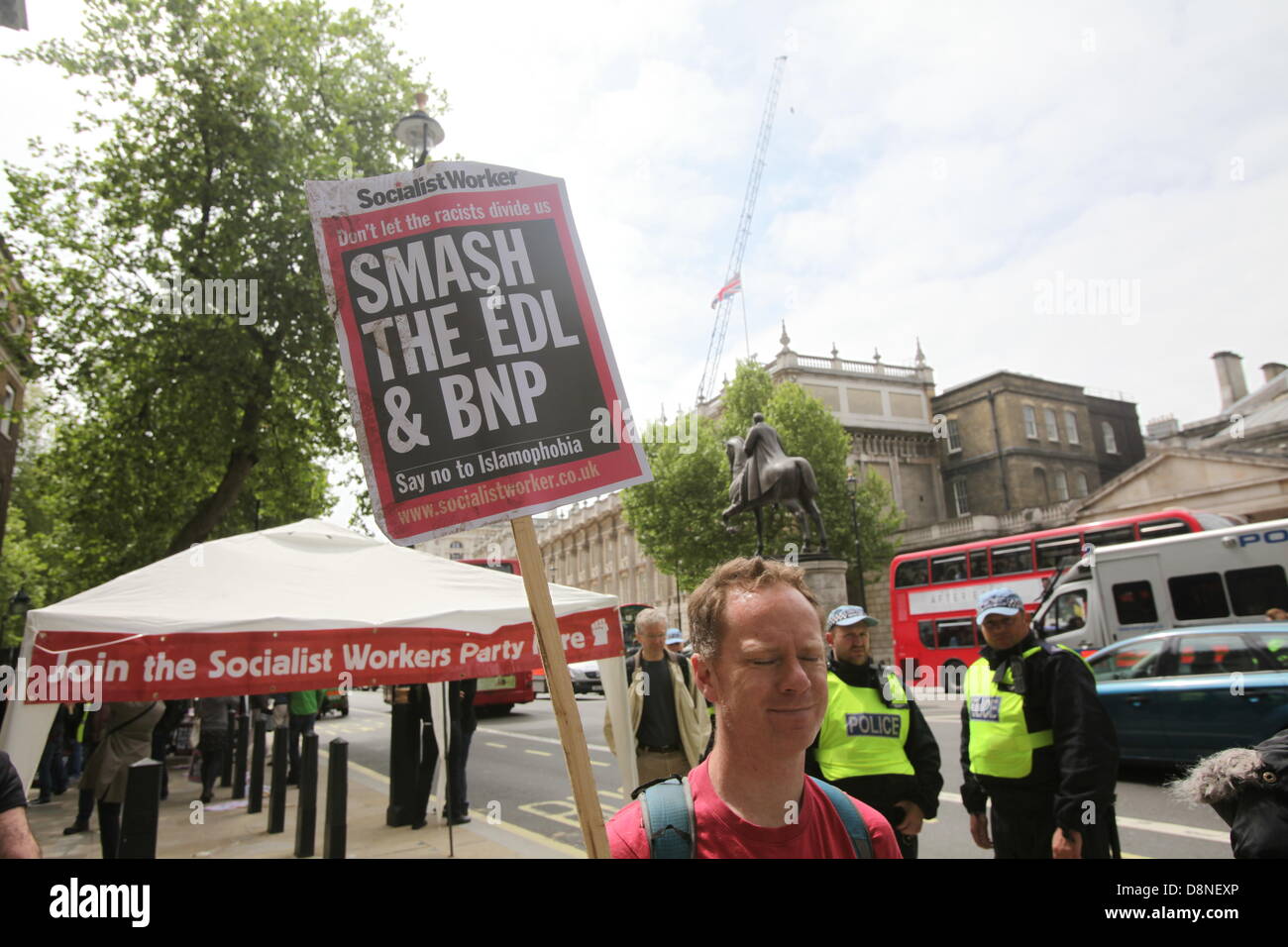 London, UK. 1st June, 2013. Rally at Westminster against the BNP ...