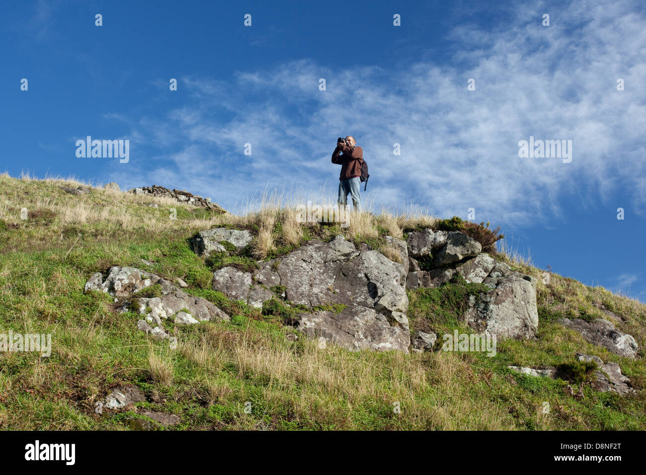 Men photographing the landscape Stock Photo - Alamy