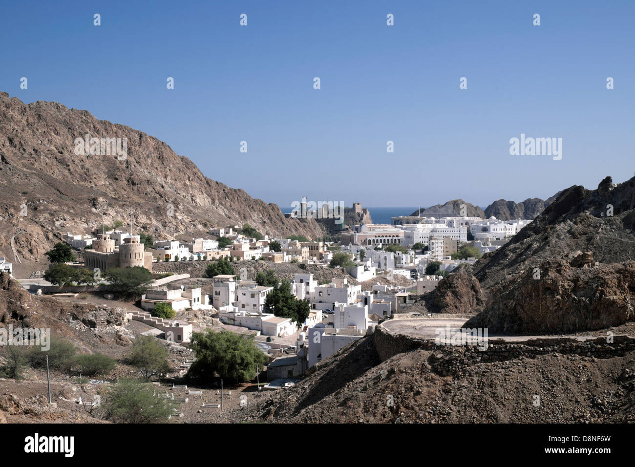 View of Old Muscat, Sultanate of Oman, Middle East Stock Photo - Alamy