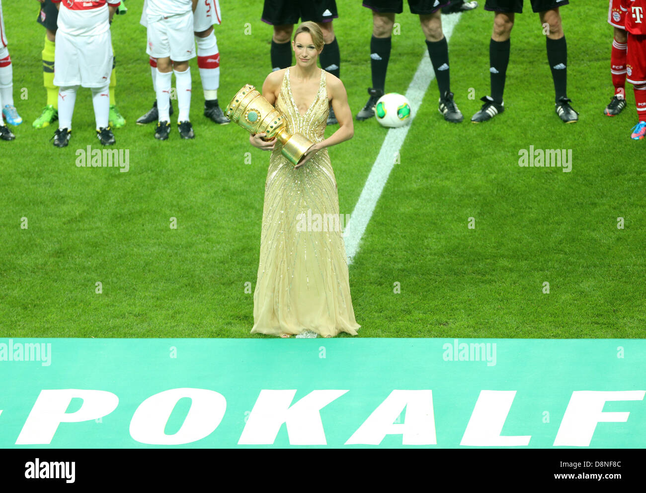 Berlin, Germany. 1st June, 2013. German female kickboxer Christine ...