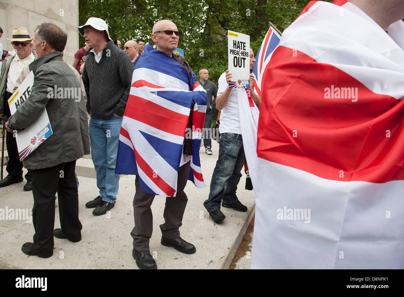 British national party flag hi-res stock photography and images - Alamy