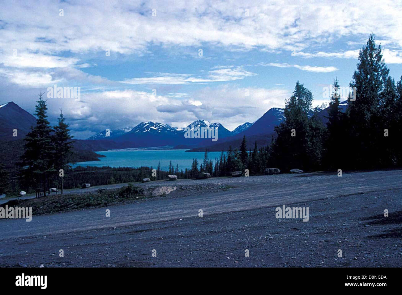 A landscape featuring wildlife in mountainous terrain, where various ...