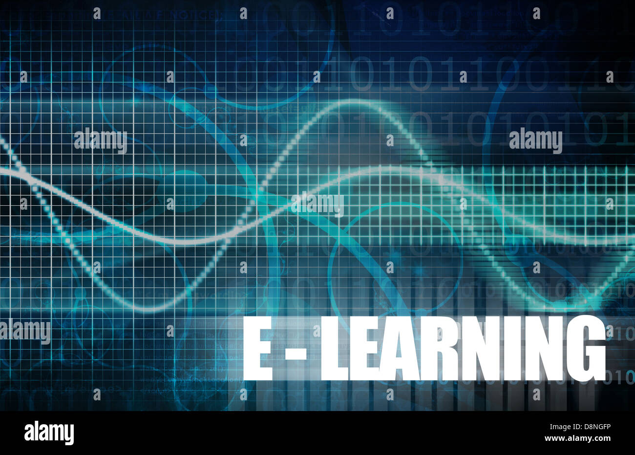 E-Learning or Electronic Learning Online as Art Stock Photo - Alamy