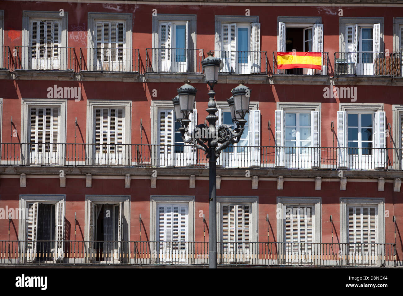 Detail of the main square of Madrid Stock Photo - Alamy
