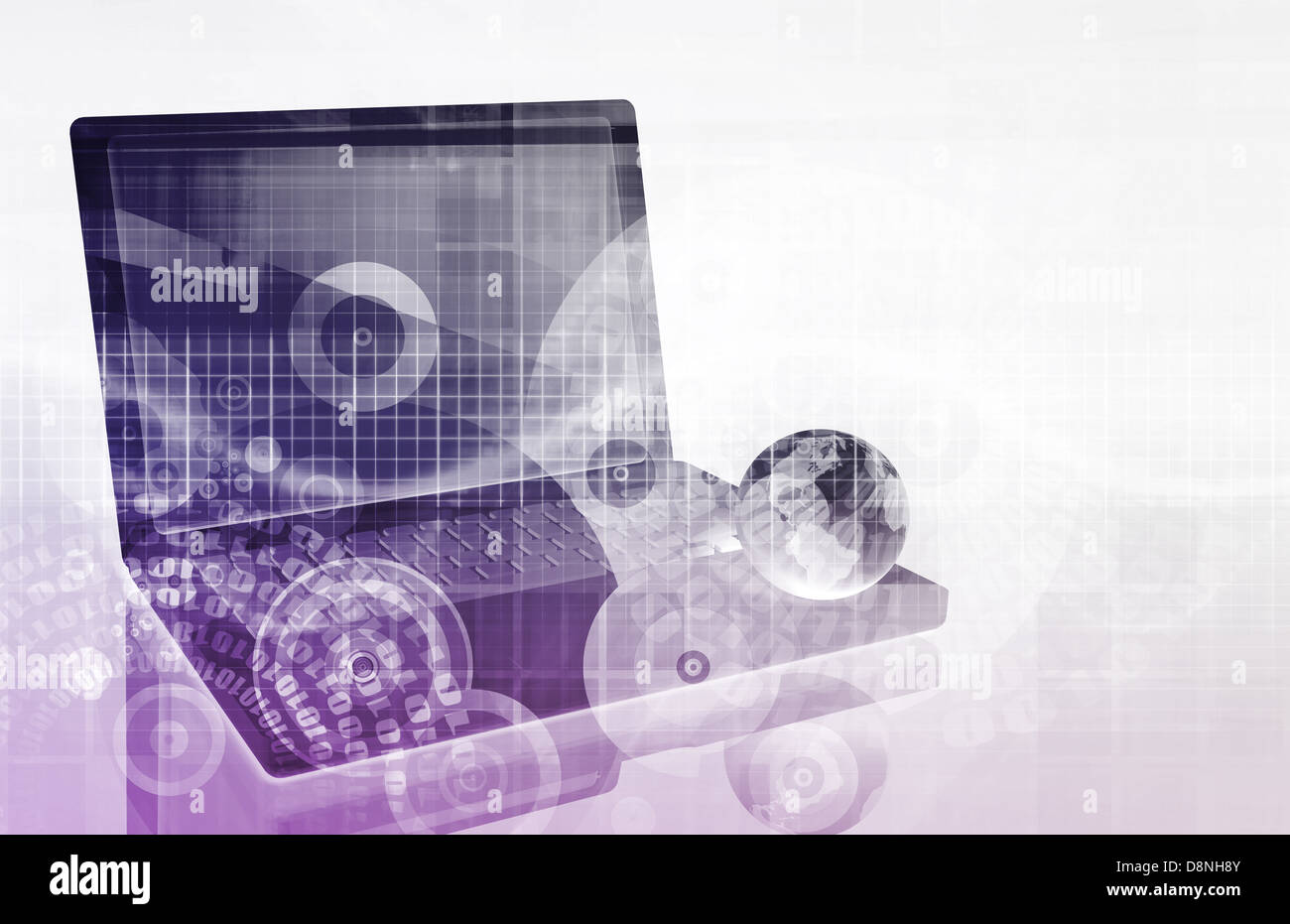 Internet Web Abstract on a Digital Background Stock Photo - Alamy