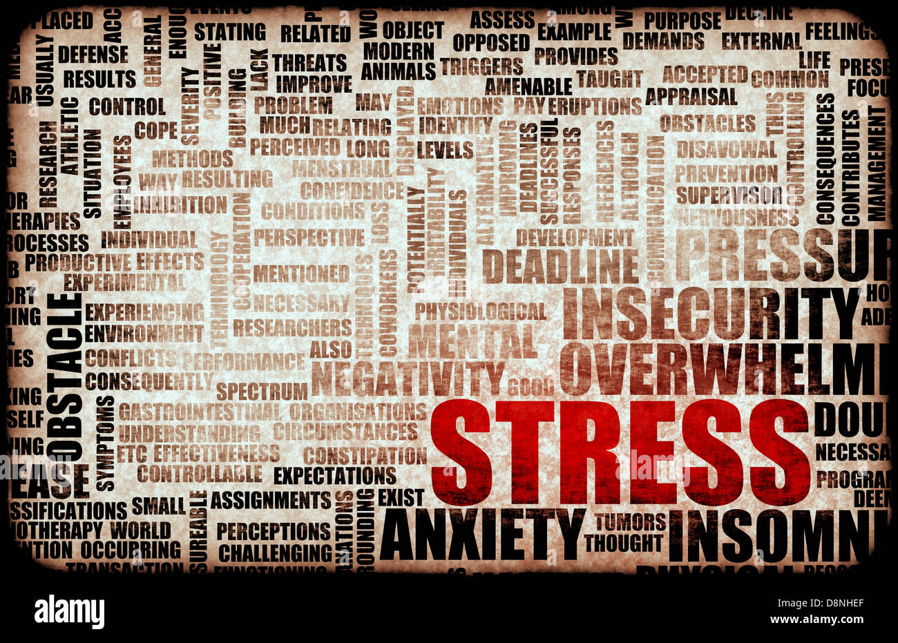 Stress Management and Being Over Stressed as Art Stock Photo - Alamy