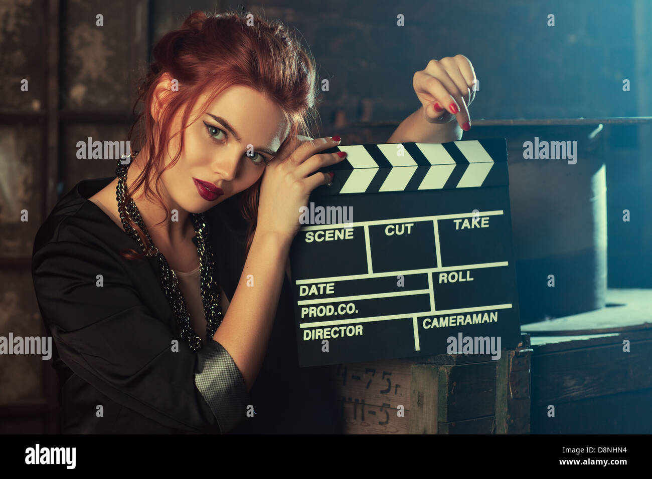 Young woman film director portrait Stock Photo - Alamy