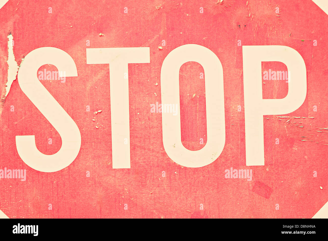 vintage stop sign Stock Photo - Alamy