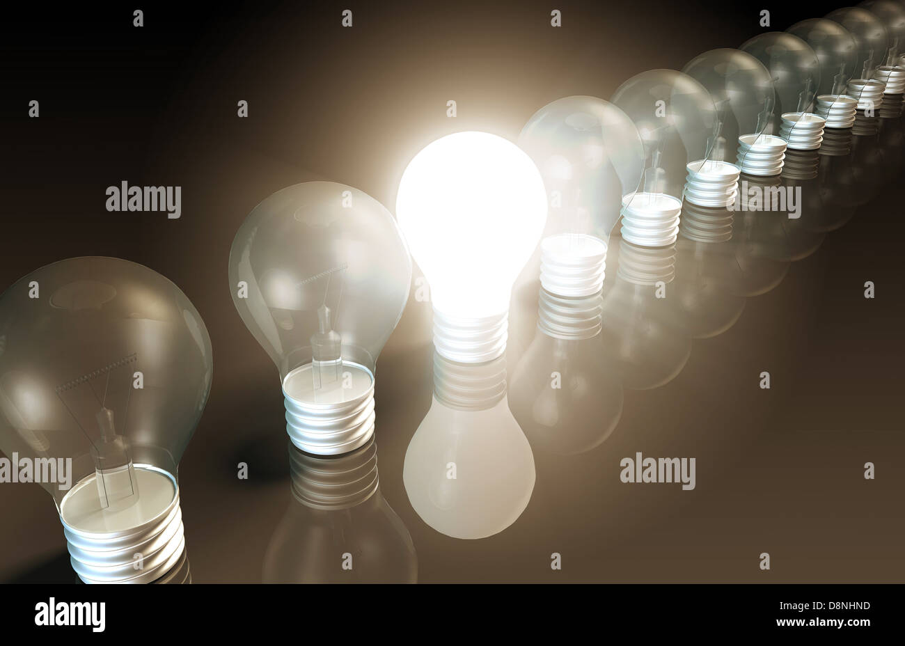 Innovation as Concept with a Sudden Inspiration Stock Photo - Alamy