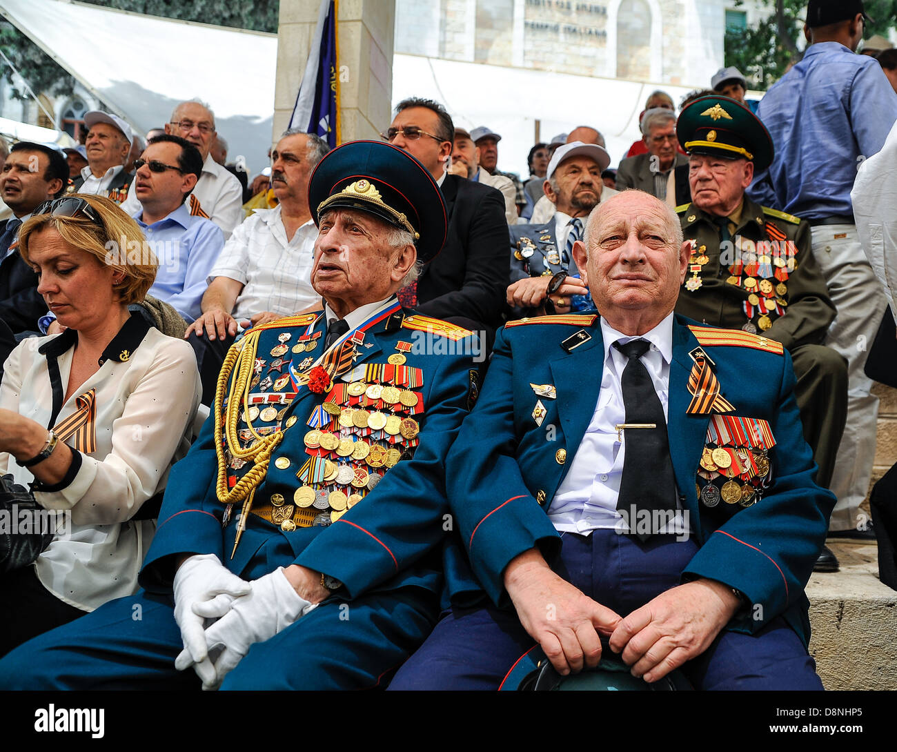 World War II Soviet veterans at celebration of 9th may, victory day ...