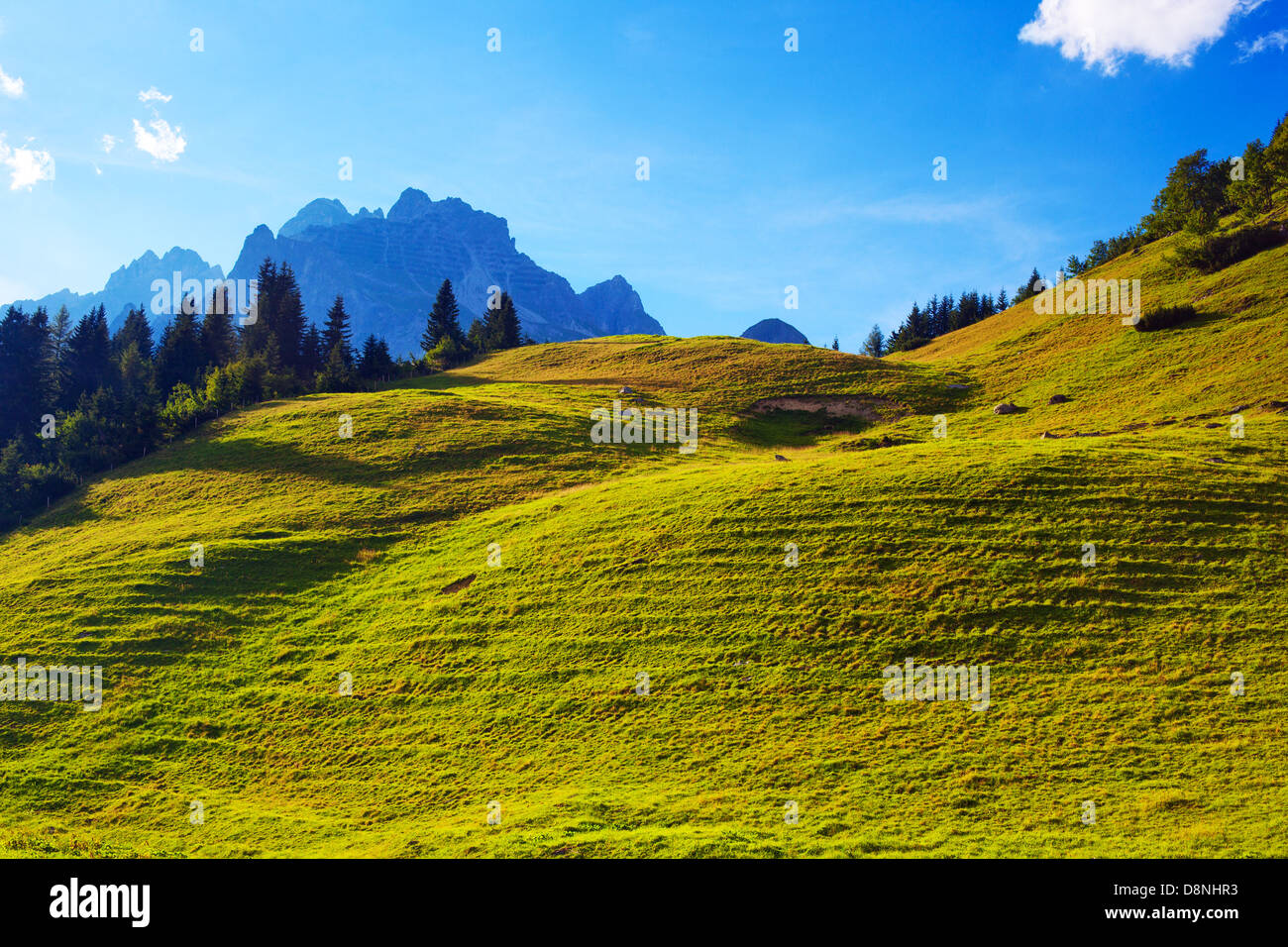 Austria Alps summer mountains landscape Stock Photo - Alamy
