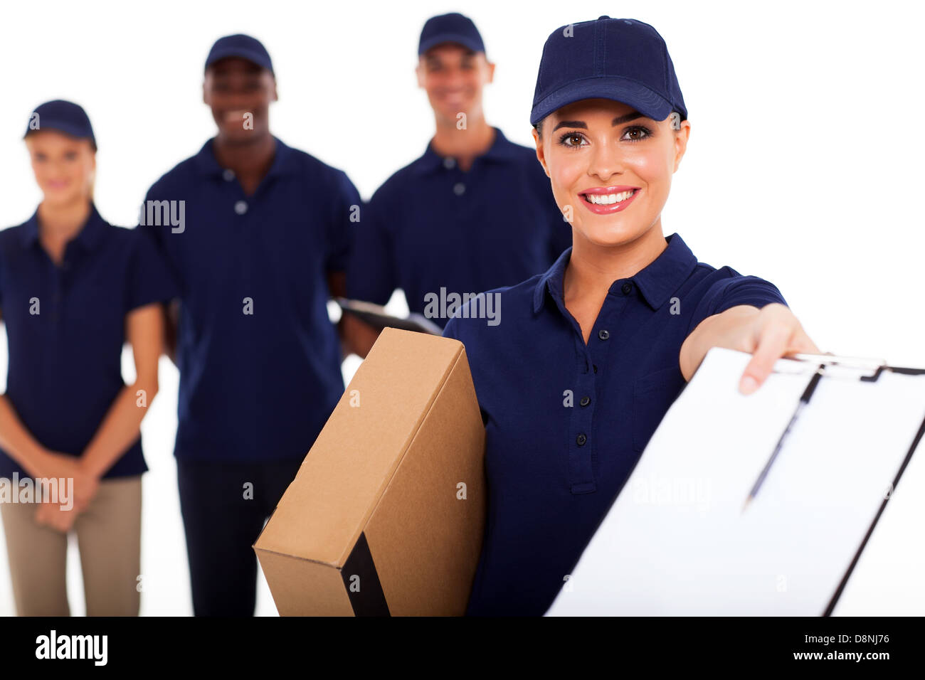 Delivery girl hi-res stock photography and images - Alamy