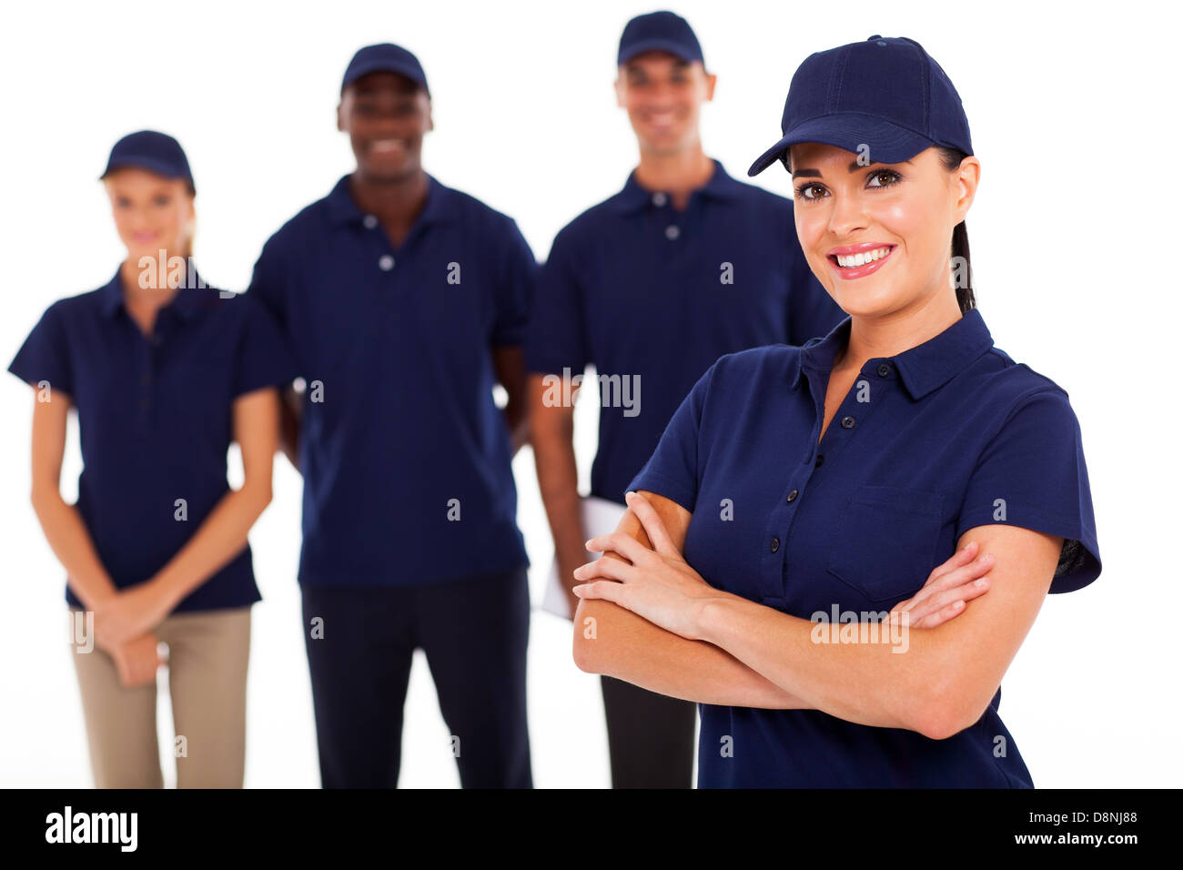 professional technical service leader and team Stock Photo - Alamy