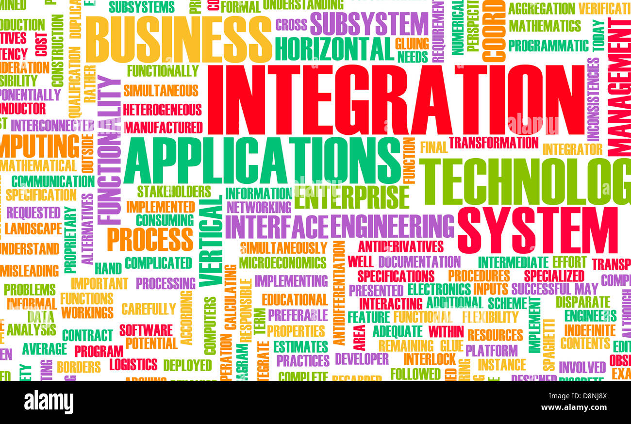 Business Integration as Concept in a Application Stock Photo - Alamy