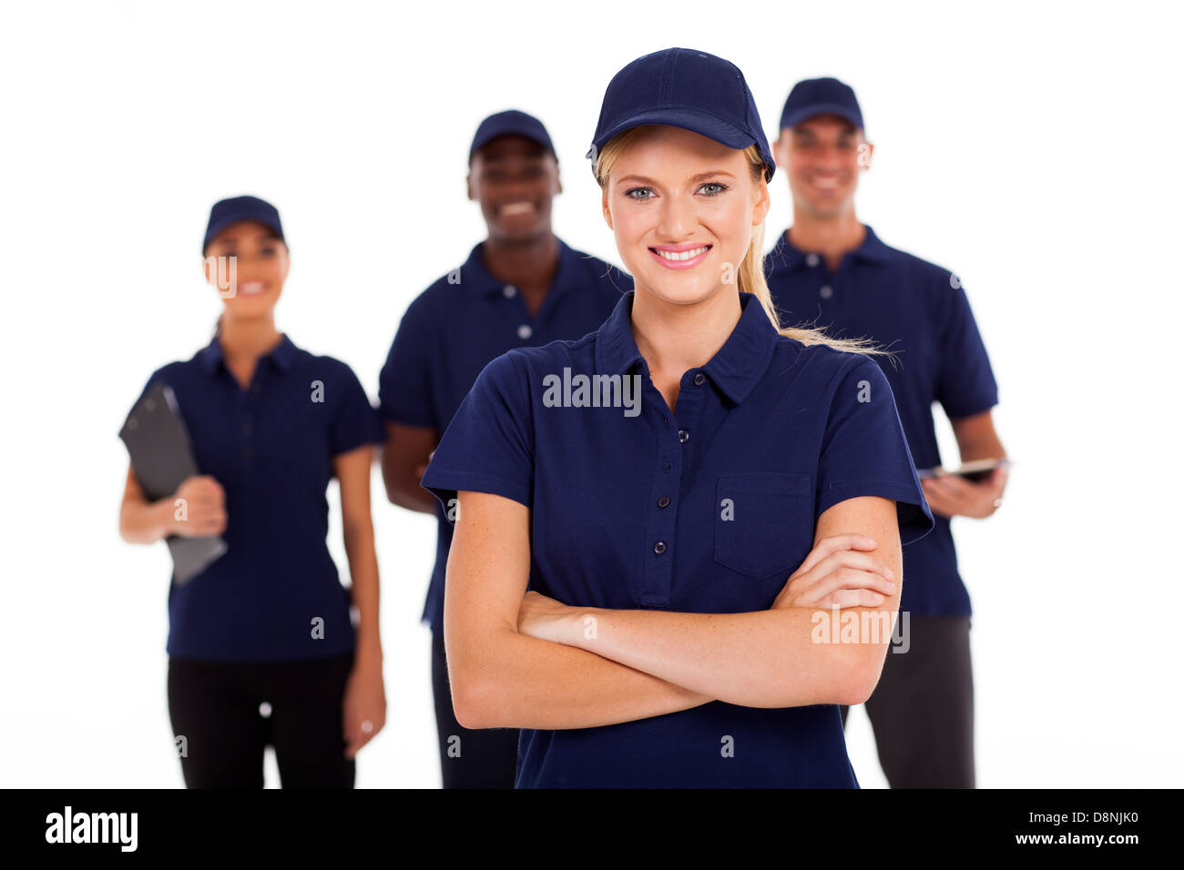 Service team hi-res stock photography and images - Alamy