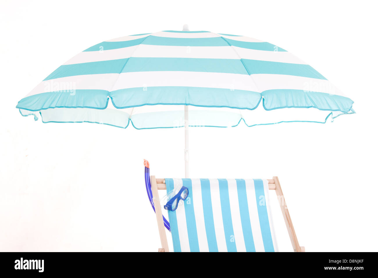 Beach chair in the sand Stock Photo - Alamy