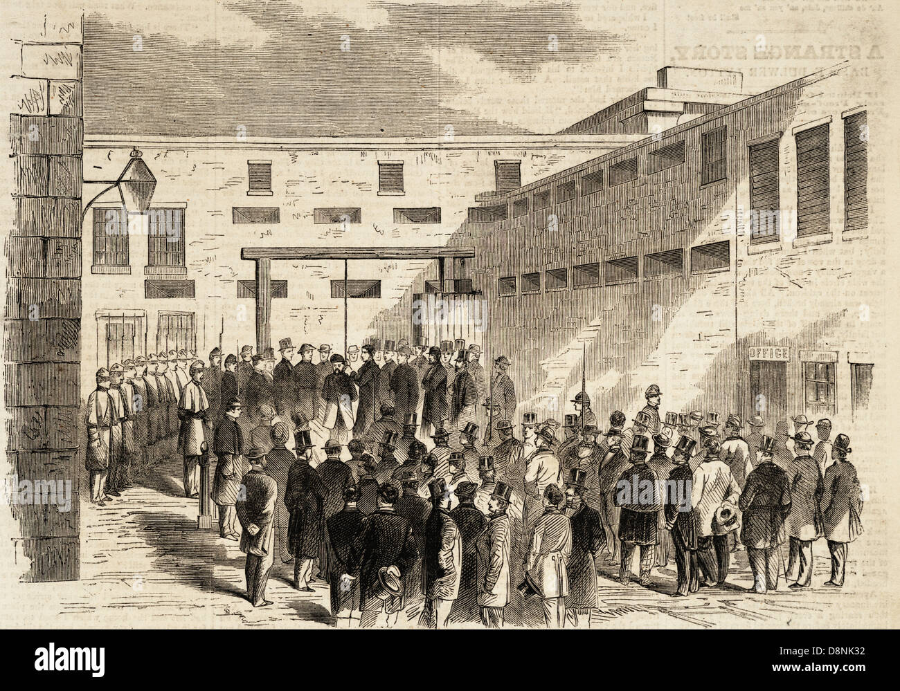 Execution of Nathaniel Gordon the slave-trader, New York, February 21 ...