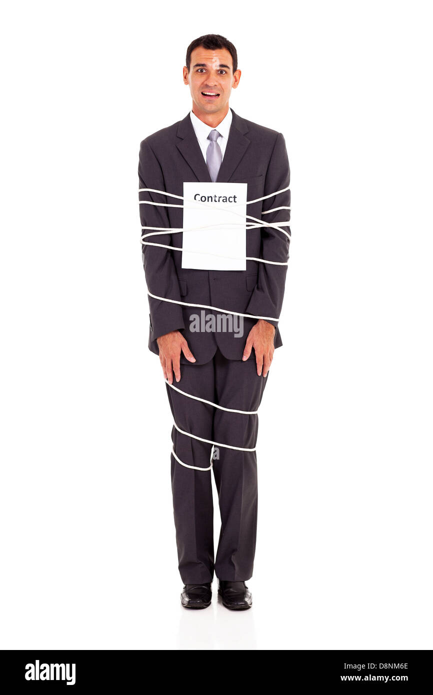 Smart contract concept person Cut Out Stock Images & Pictures - Alamy