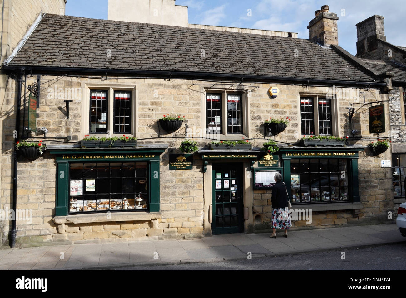 The original Bakewell pudding shop in Bakewell Derbyshire England UK ...