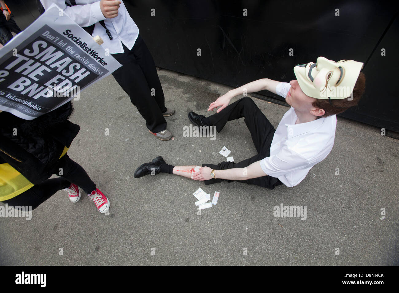 London, UK. 1st June, 2013. Rally at Westminster against the BNP ...