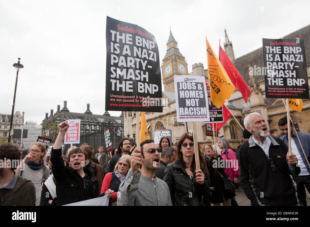 London, UK. 1st June, 2013. Rally at Westminster against the BNP ...