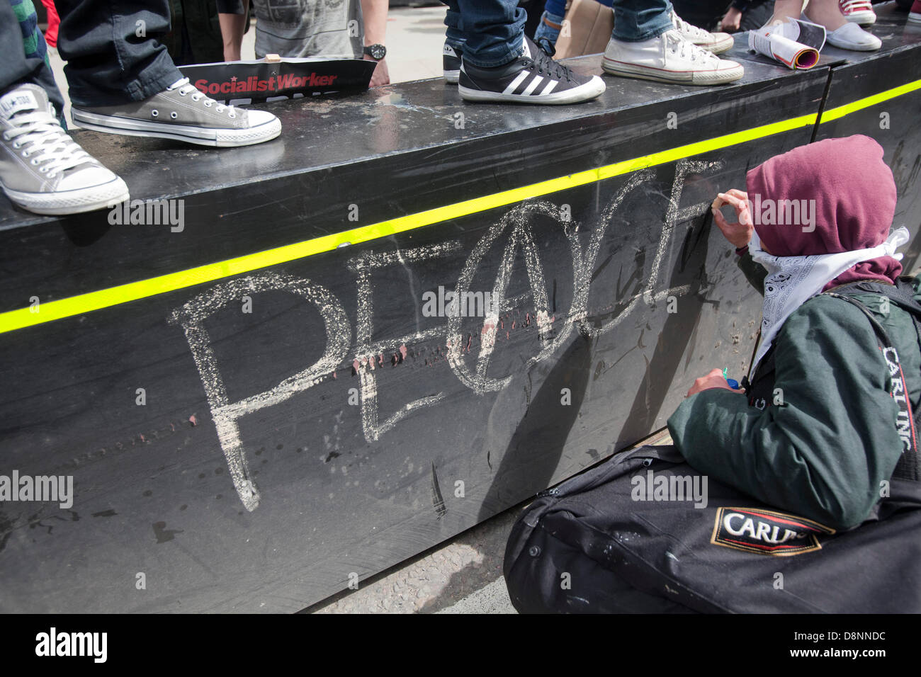 London, UK. 1st June, 2013. Rally at Westminster against the BNP ...
