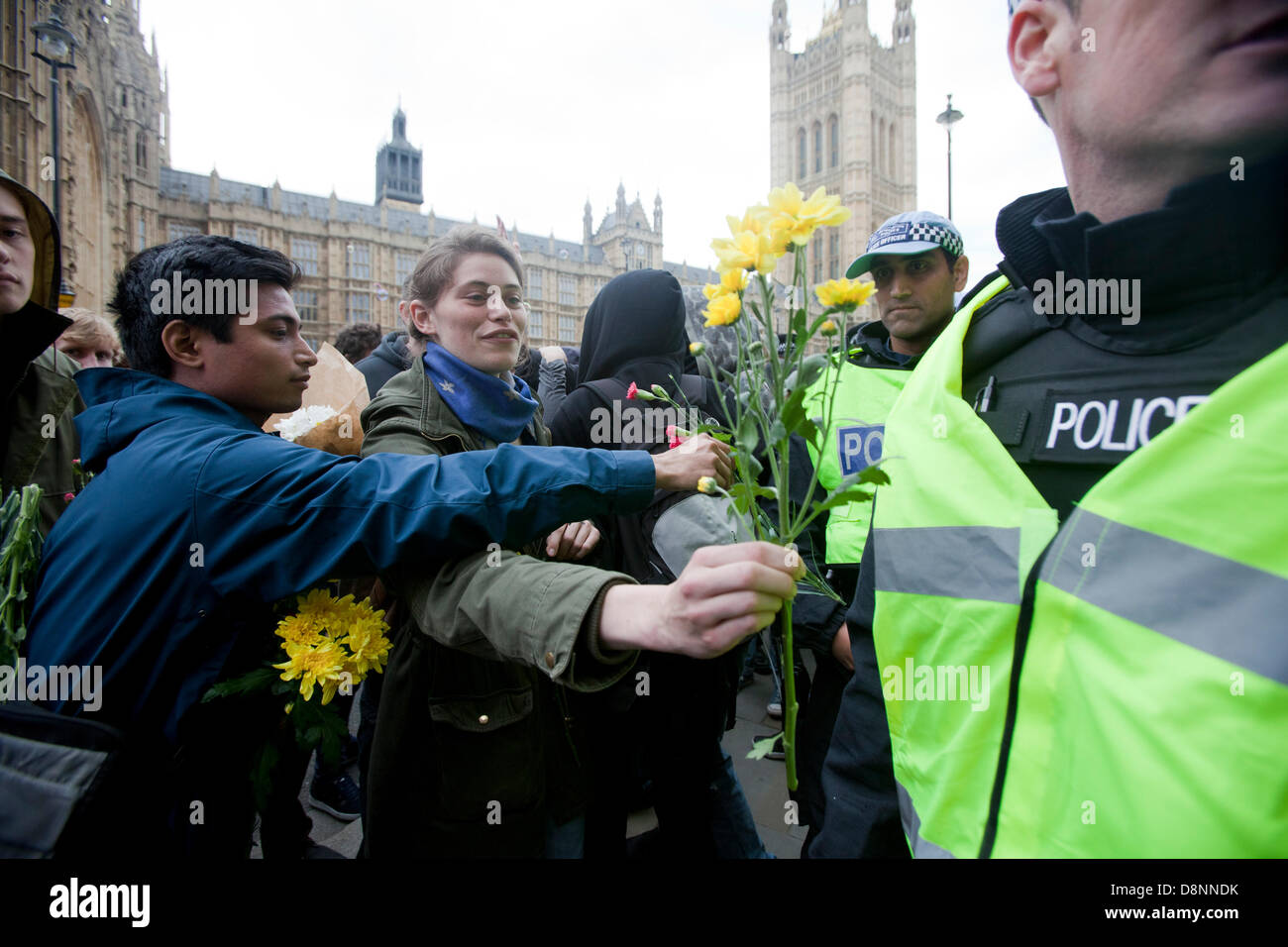 London, UK. 1st June, 2013. Rally at Westminster against the BNP ...