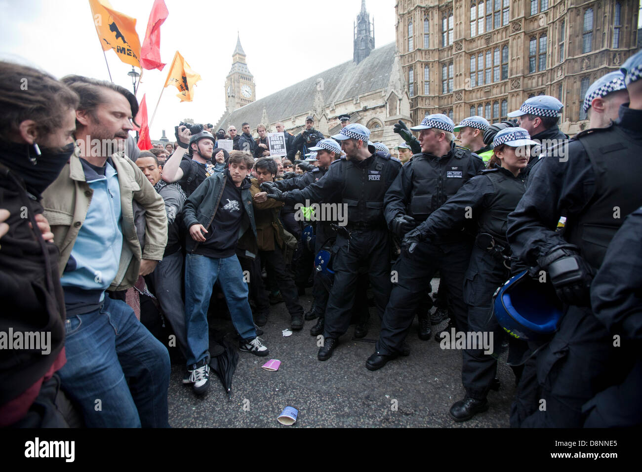 London, UK. 1st June, 2013. Rally at Westminster against the BNP ...