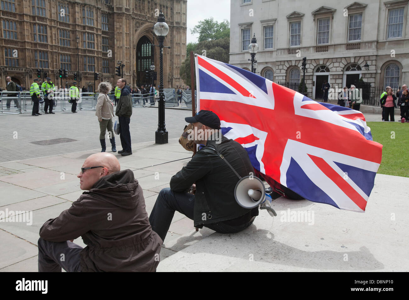 London, UK. 1st June, 2013. Rally at Westminster against the BNP ...