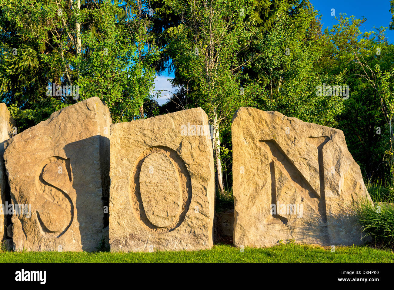 Rock letters hi-res stock photography and images - Alamy