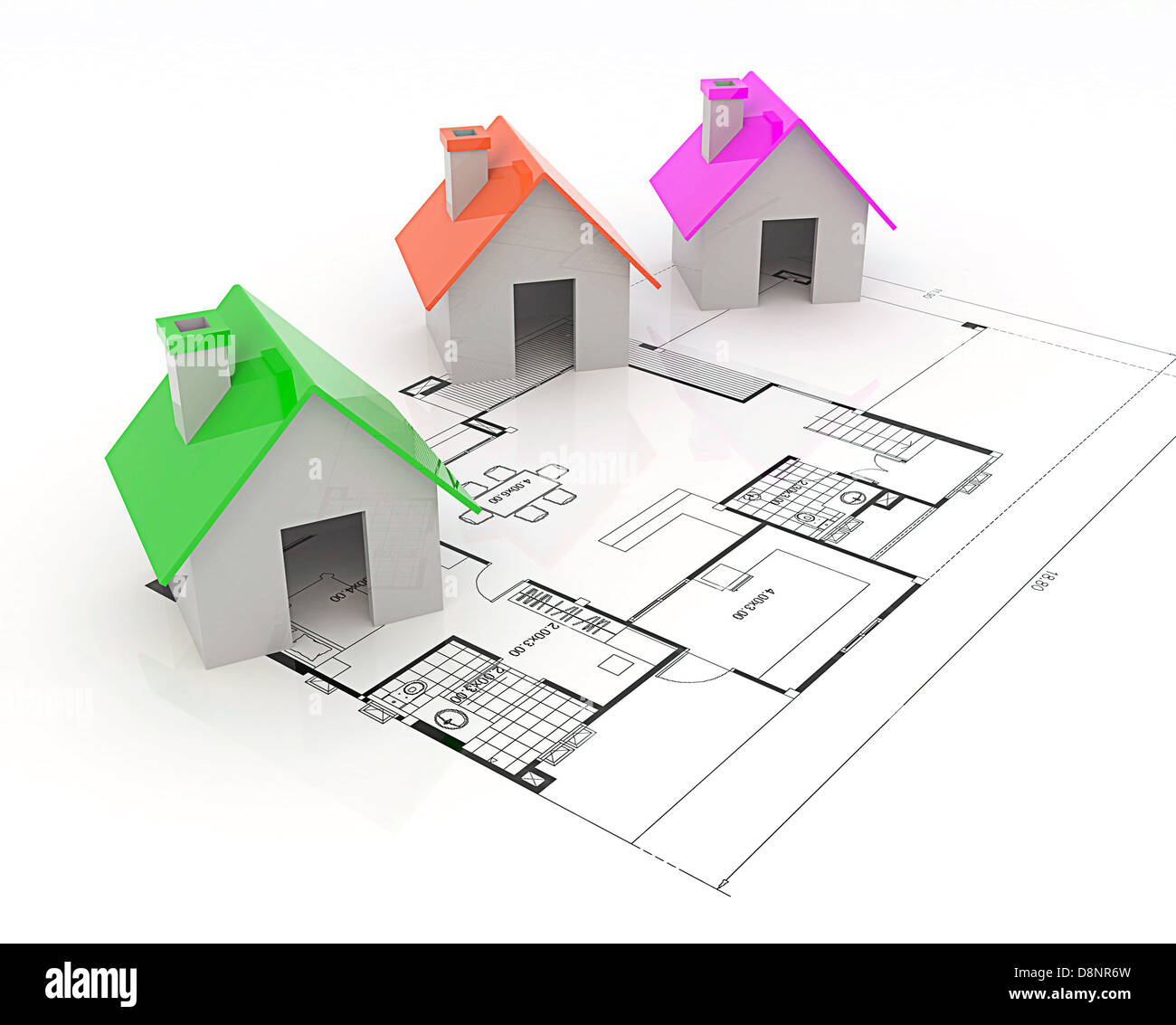 Color home with drawing paper Stock Photo - Alamy