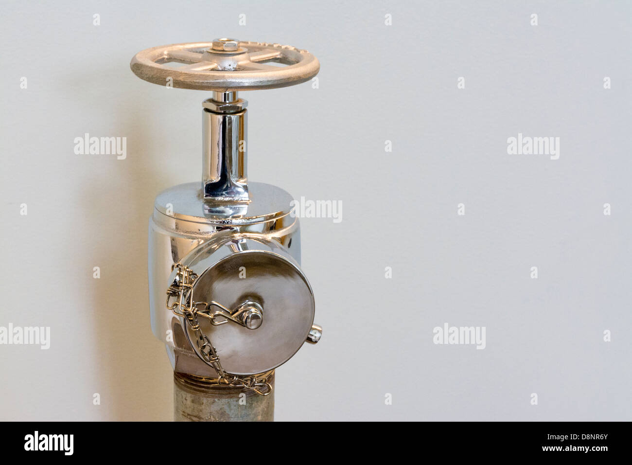 Ready for the fire department a hydrant made of chrome Stock Photo - Alamy