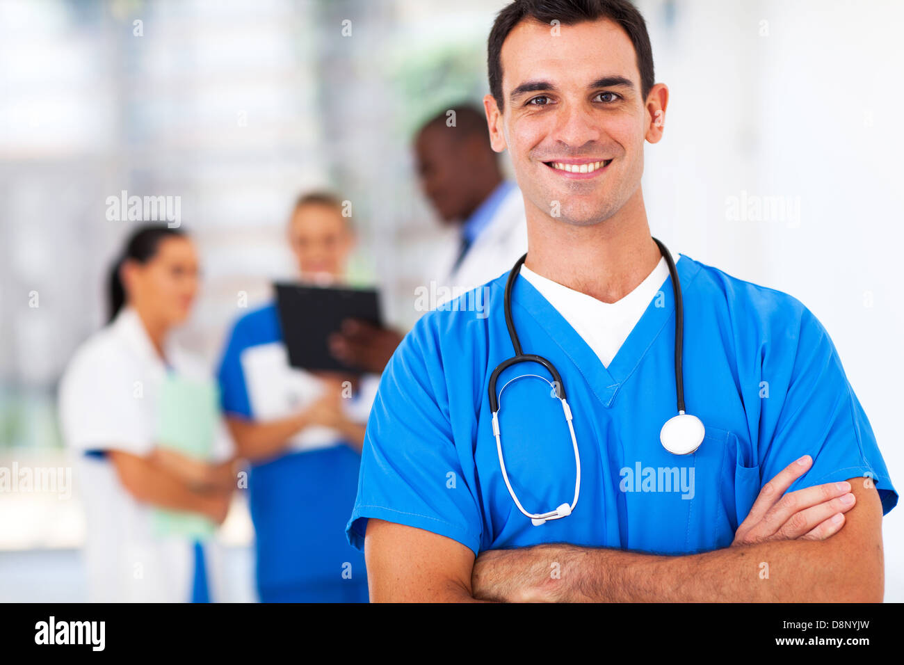 confident medical doctor portrait in hospital Stock Photo - Alamy