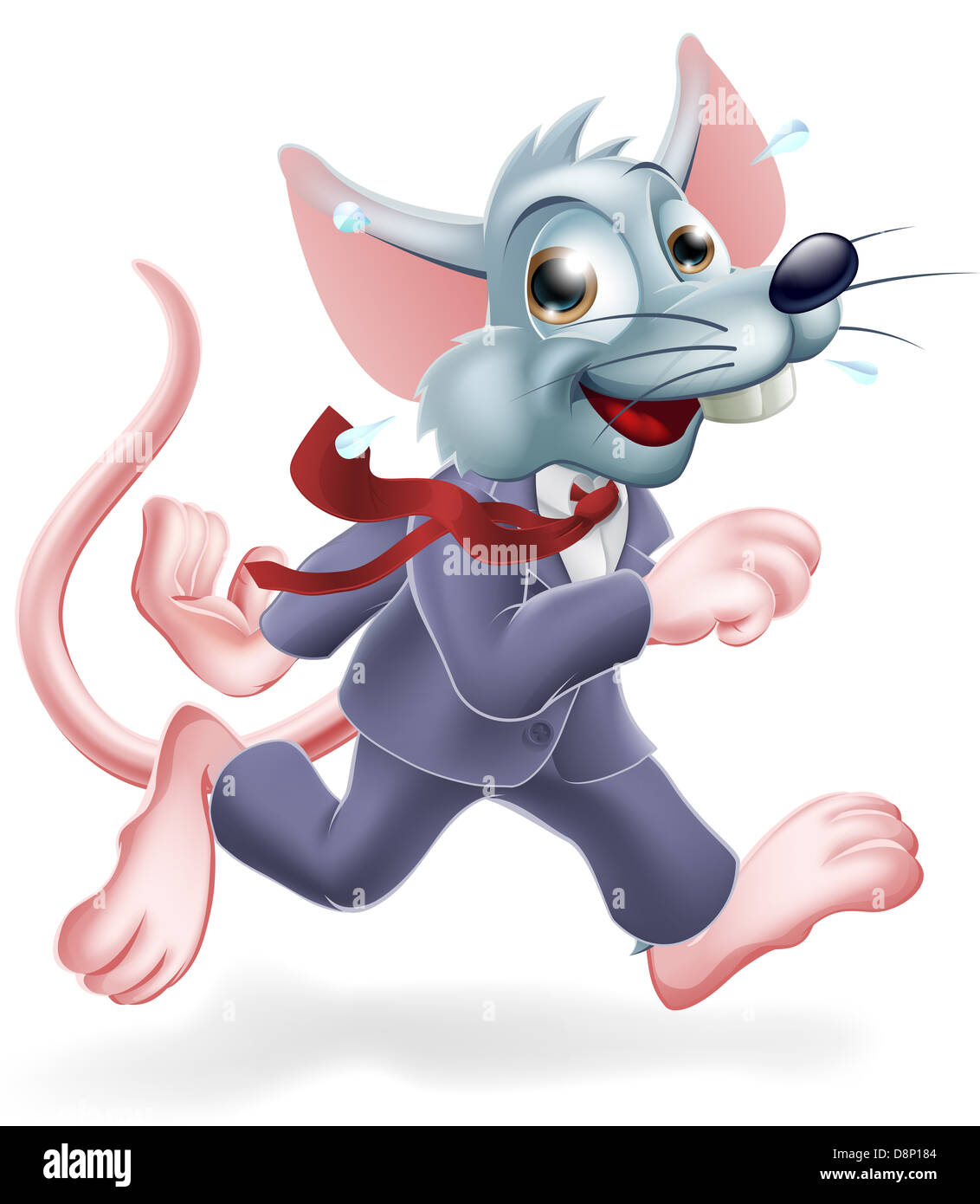Conceptual illustration of business rat race. Rushing around, concept ...