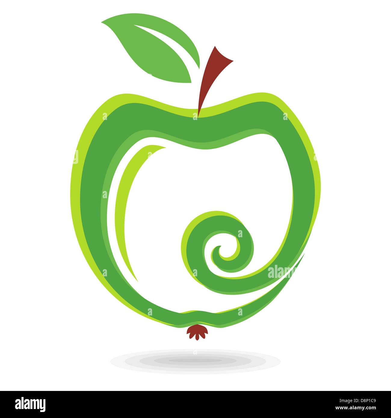 Apple fruit icon simple hi-res stock photography and images - Alamy