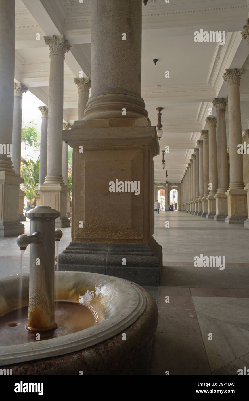 Mill Colonnade, Mlynska Colonnade, Carlsbad, Karlovy Vary, Bohemia ...