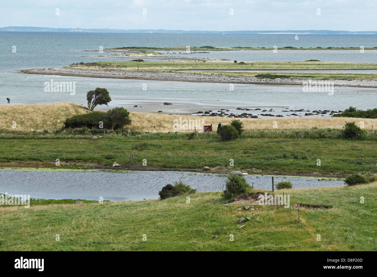 Fyns Hoved. Head of Funen, Denmark. Moraine landscape with tickets ...