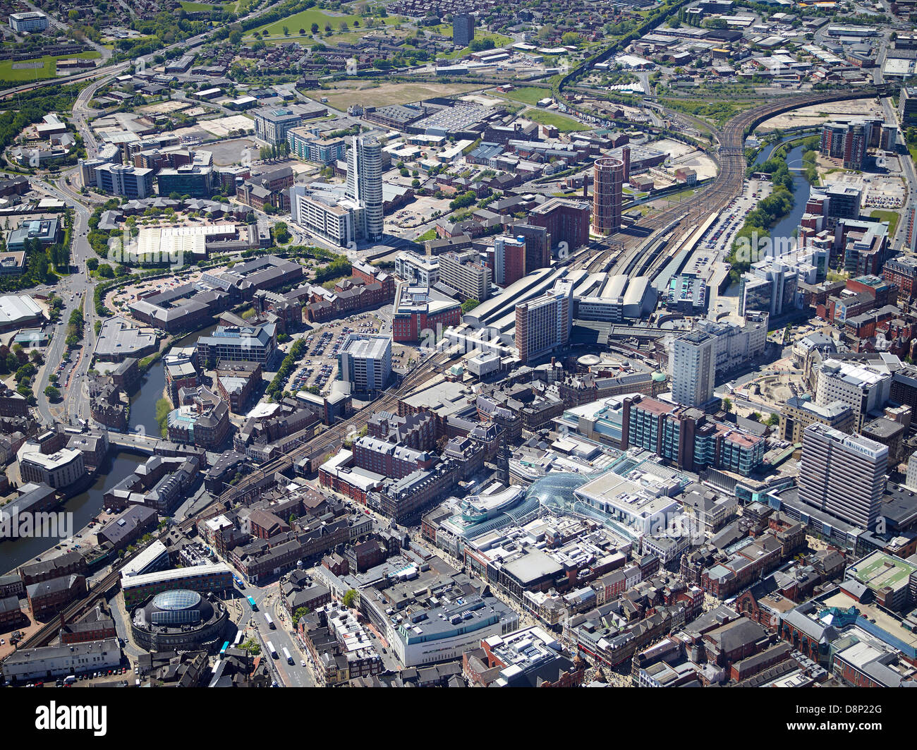 Aerial view leeds from south hi-res stock photography and images - Alamy