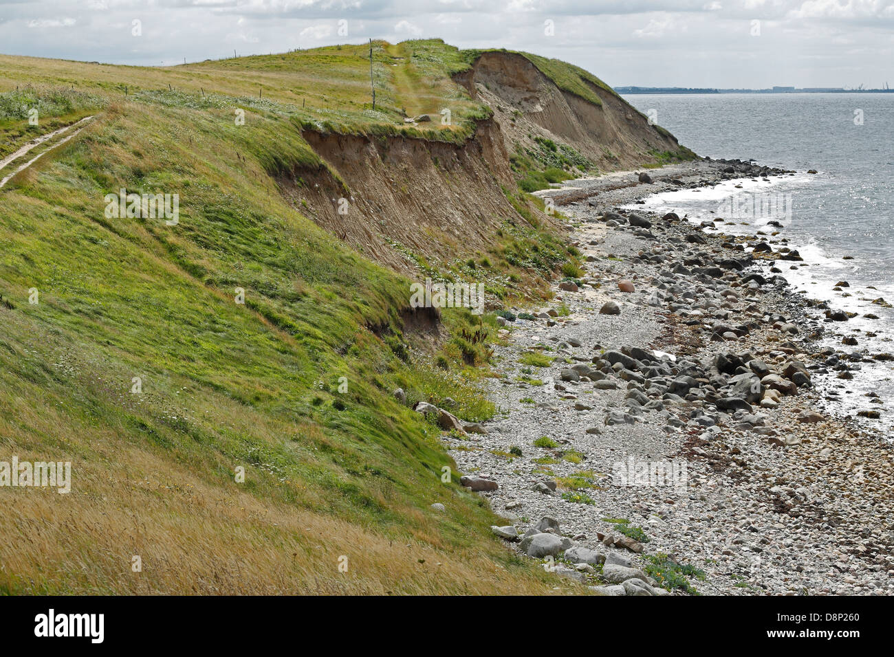 Fyns Hoved. Head of Funen, Denmark. Moraine landscape with tickets ...