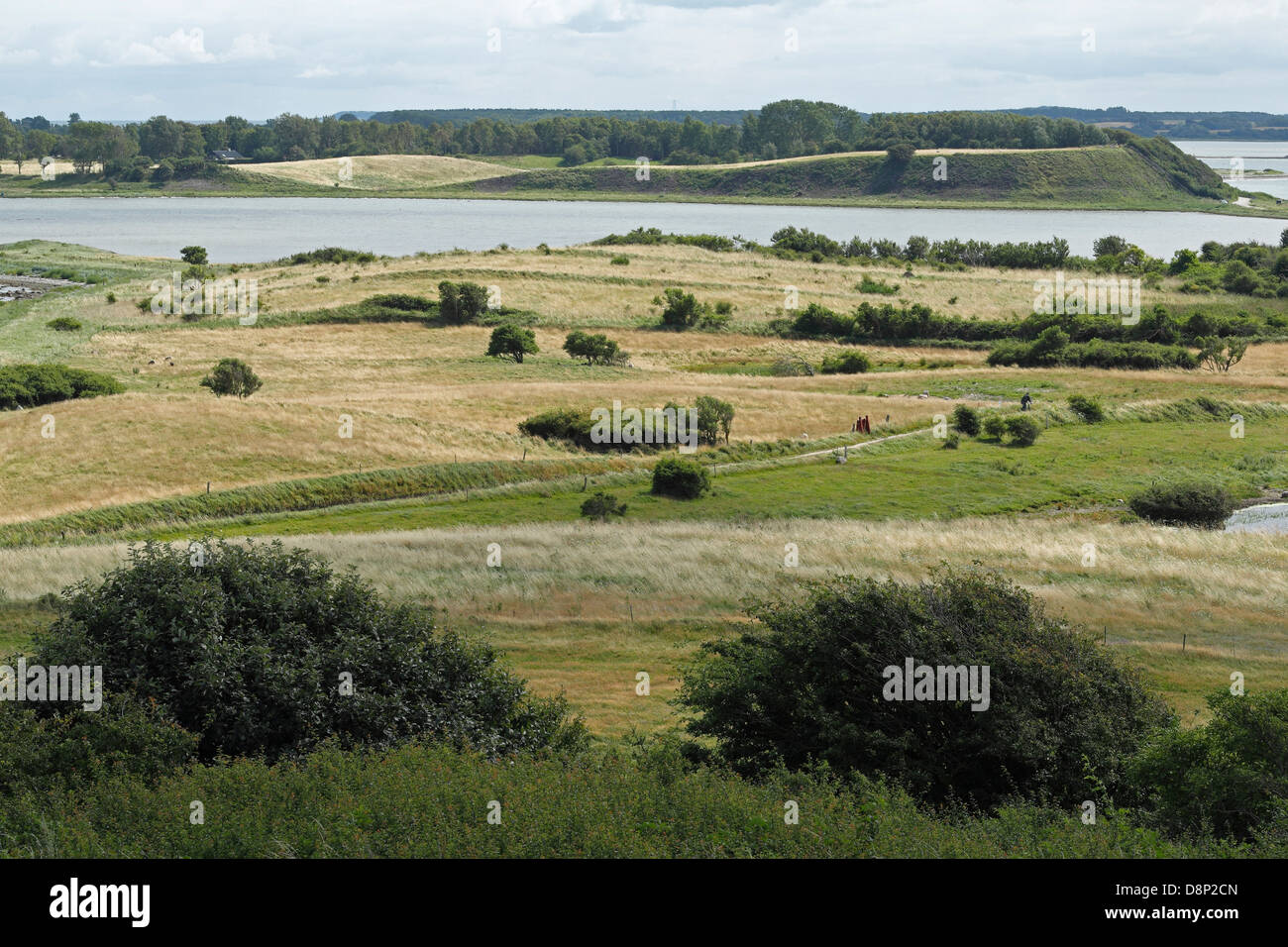Fyns Hoved. Head of Funen, Denmark. Moraine landscape with tickets ...