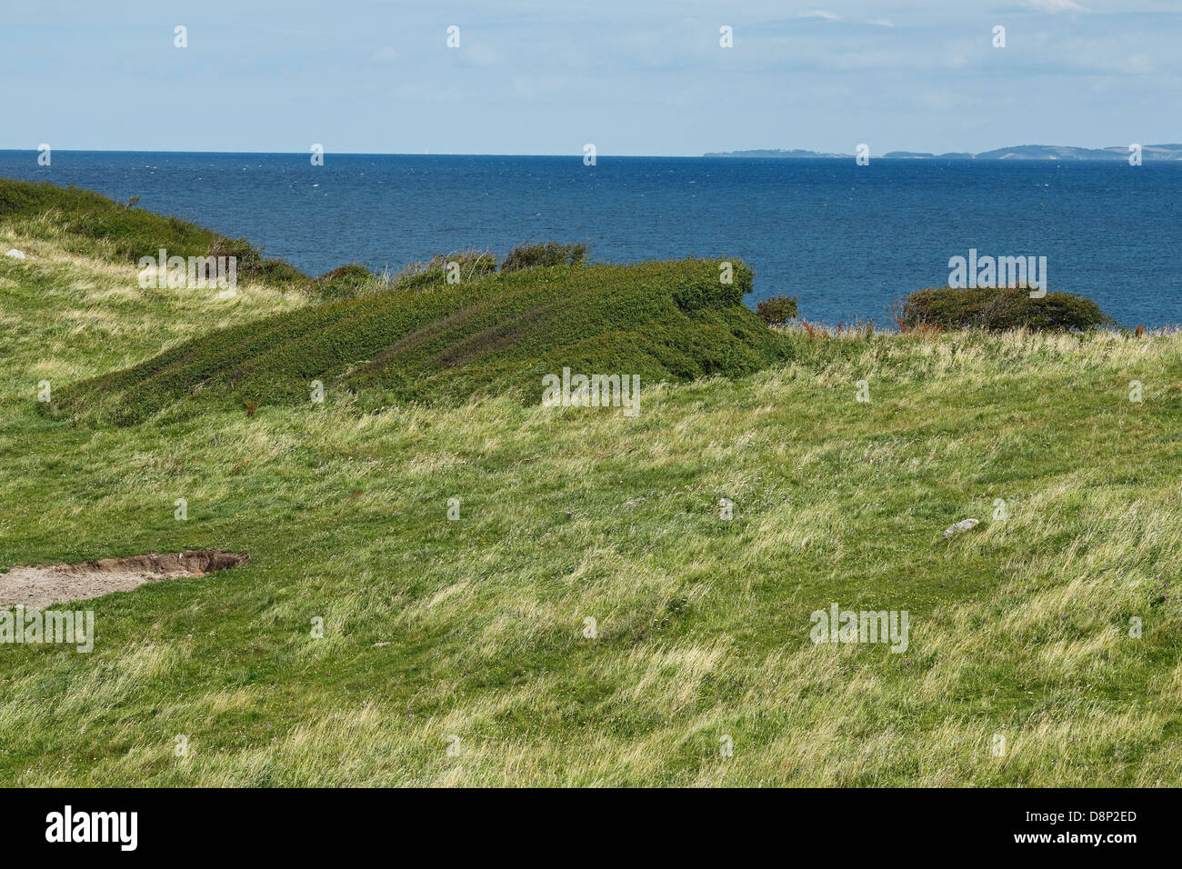 Fyns Hoved. Head of Funen, Denmark. Moraine landscape with tickets ...
