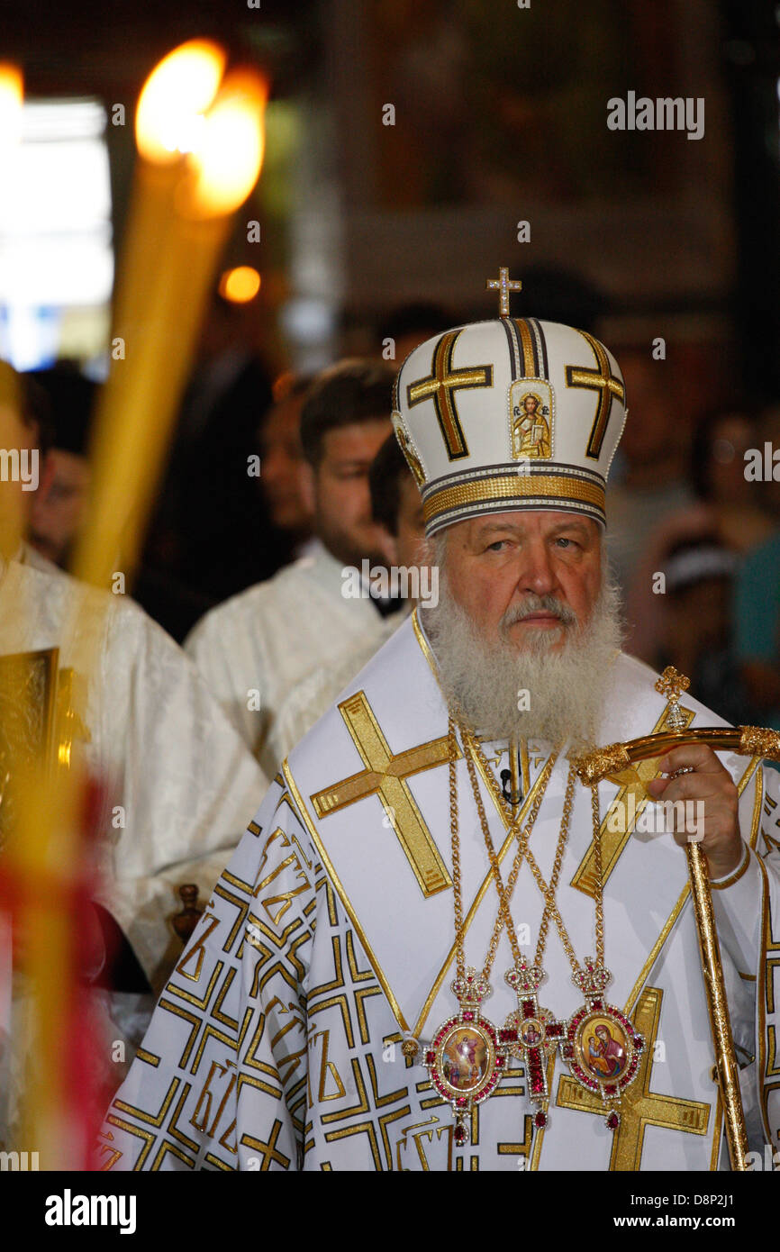 Athens, Greece. 1st June, 2013. Russian Orthodox Patriarch KIRILL I ...