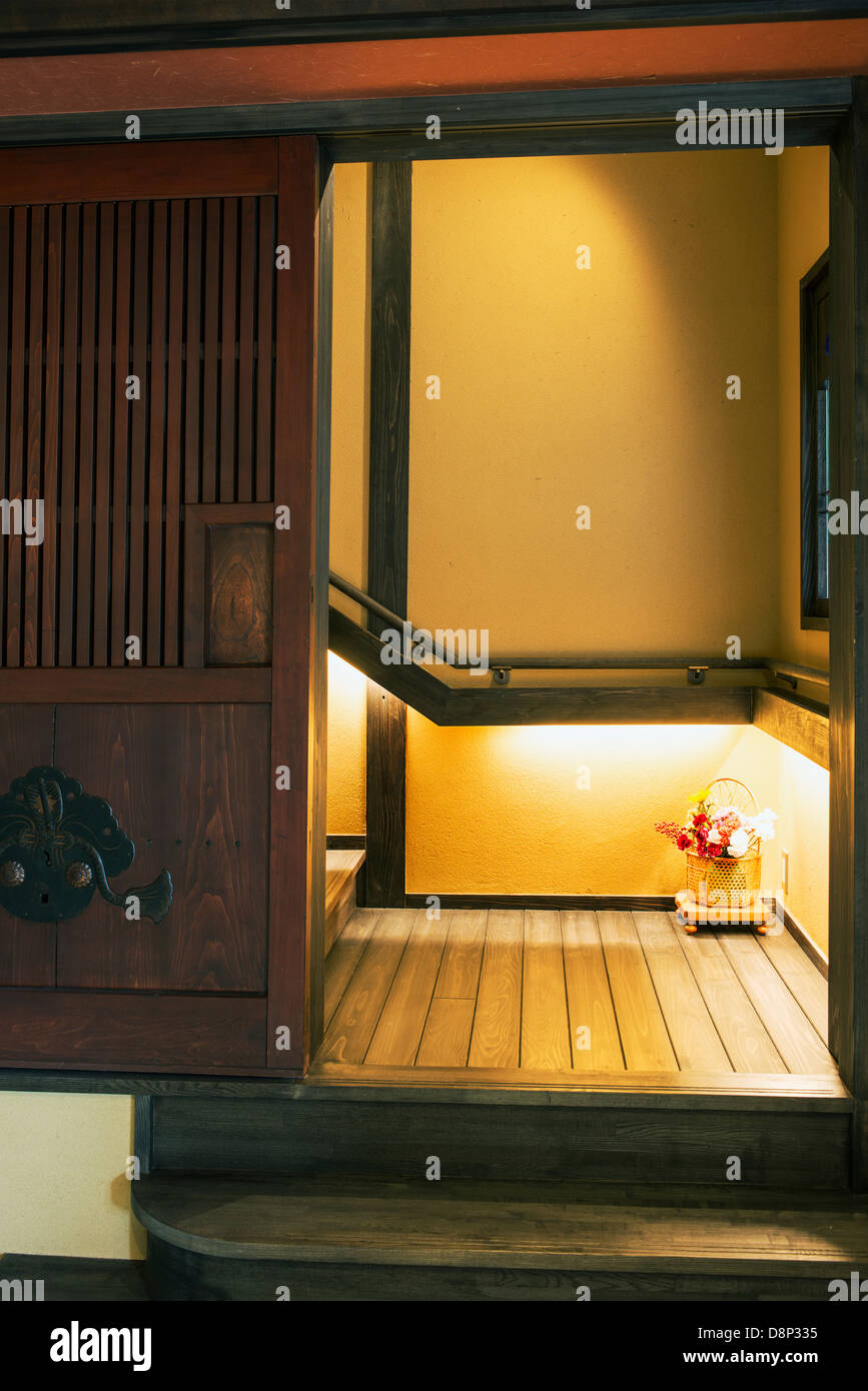 Alcove detail in a traditional Japanese ryokan inn Stock Photo - Alamy