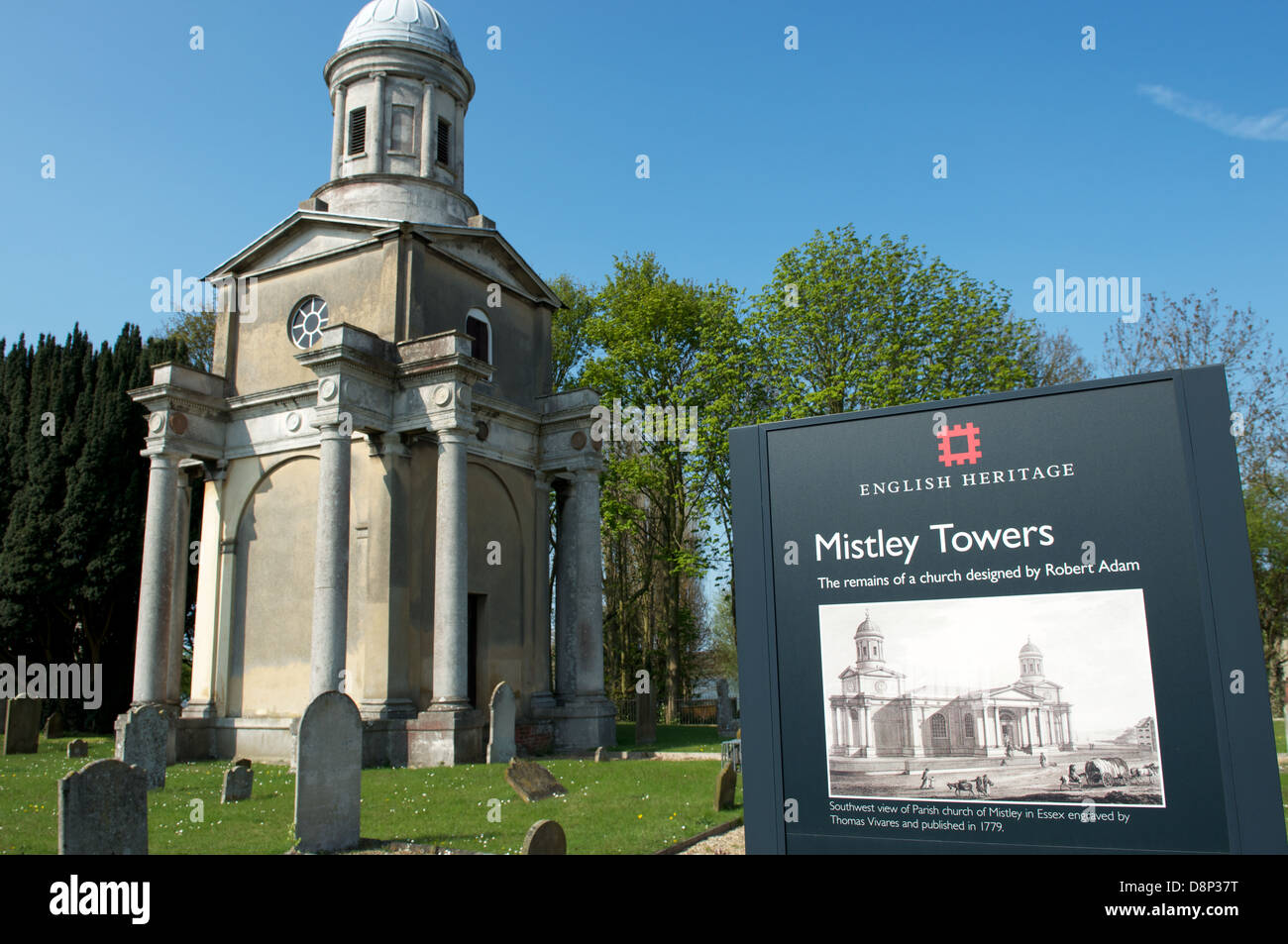 Mistley Towers, Essex, UK Stock Photo - Alamy