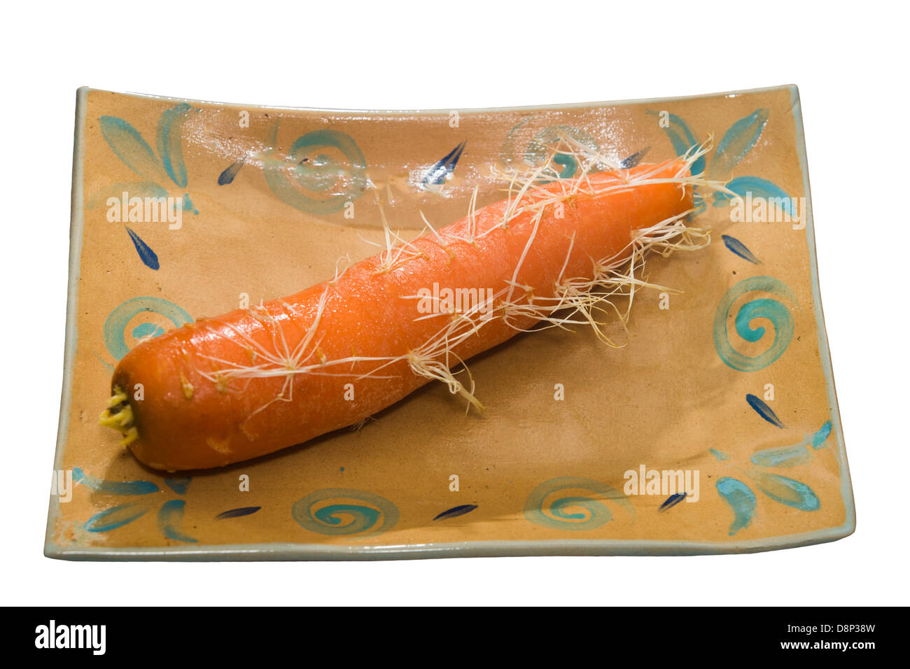 carrot sprouting roots after long cold storage Stock Photo - Alamy