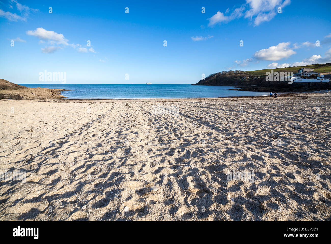 Sunny day on Swanpool Beach Falmouth Cornwall England UK Stock Photo ...