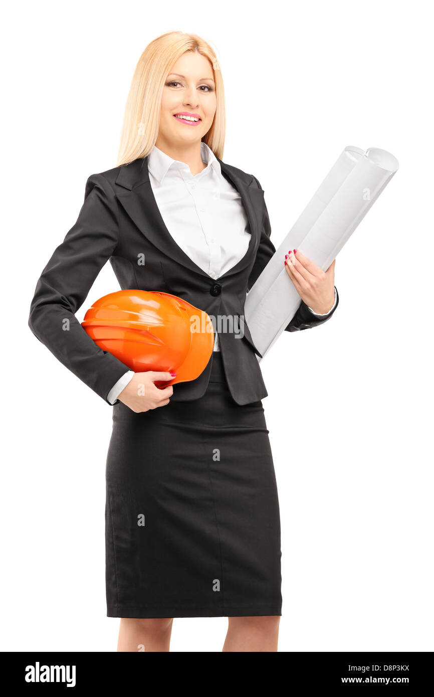 Woman architect pose hi-res stock photography and images - Alamy
